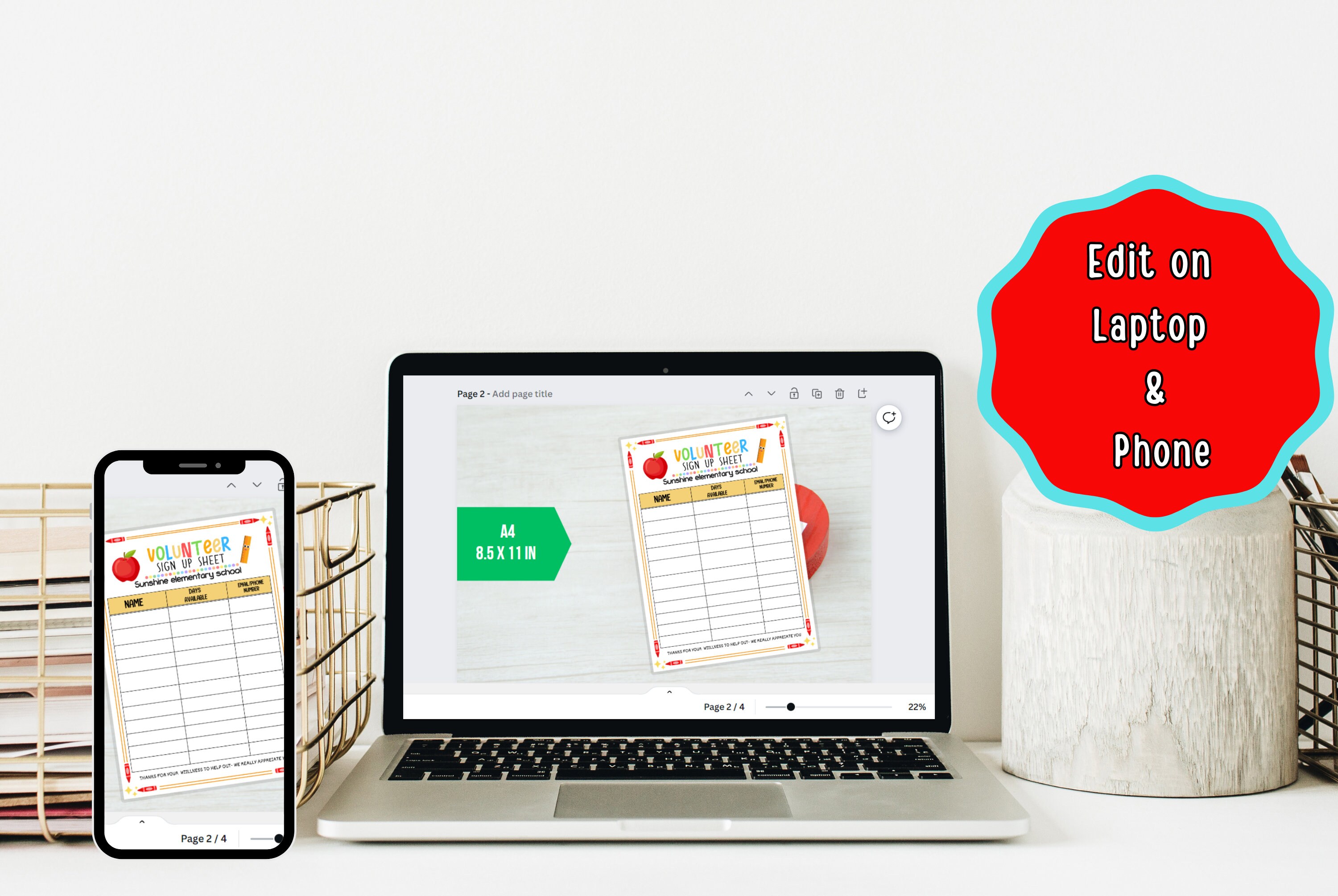 EDITABLE Teacher Volunteer Sheet School Pto Pta Sign up - Etsy