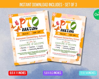PTA Poster PTA Flyer Classroom Printable Handout Flyer - Etsy
