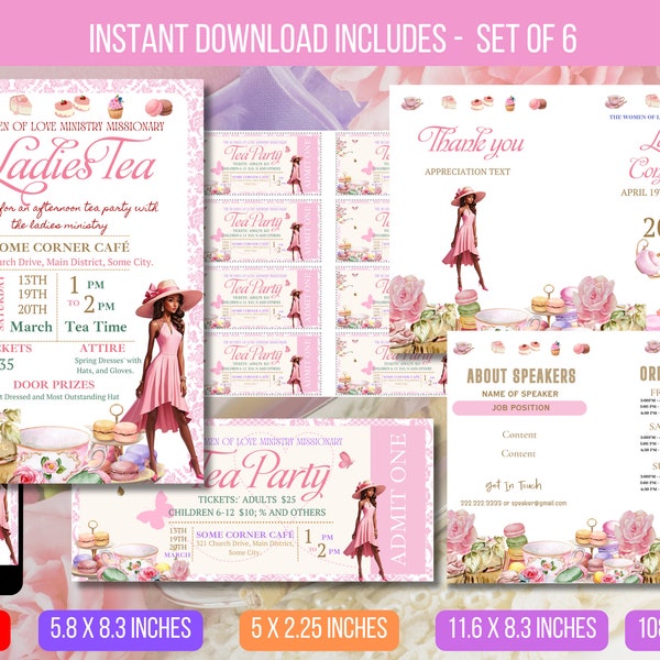 Tea Party Program - Etsy