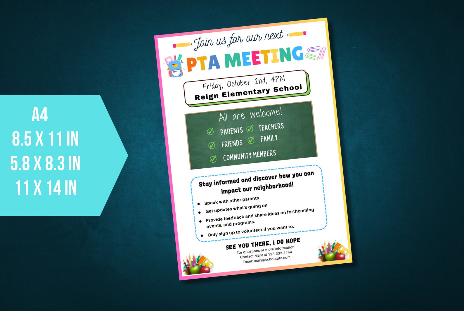 EDITABLE PTA Meeting Package, Pto/pta Information Meeting Flyer, Why ...