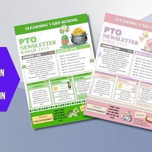 EDITABLE Monthly Newsletter Template Bundle, Classroom Printable ...