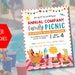EDITABLE Annual Family Picnic Flyer Template, Staff Customer ...