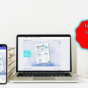 EDITABLE January Newsletter Template, Classroom Printable Handout Flyer ...