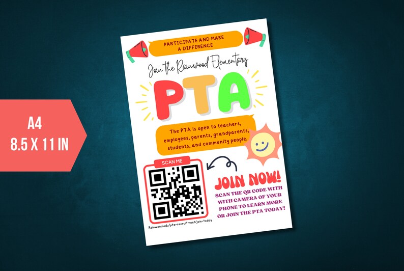 EDITABLE Join PTA Pto Pta Recruitment Flyer Did You Know the - Etsy