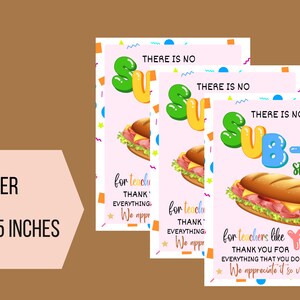 Printable Sub Sandwich Gift Tag, Bo Sub-statute for You Gift Tag ...