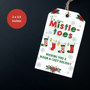 Editable for Your Mistle-toes Christmas Gift Tag Template, Christmas ...