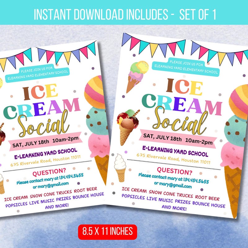 Ice Cream Poster - Etsy