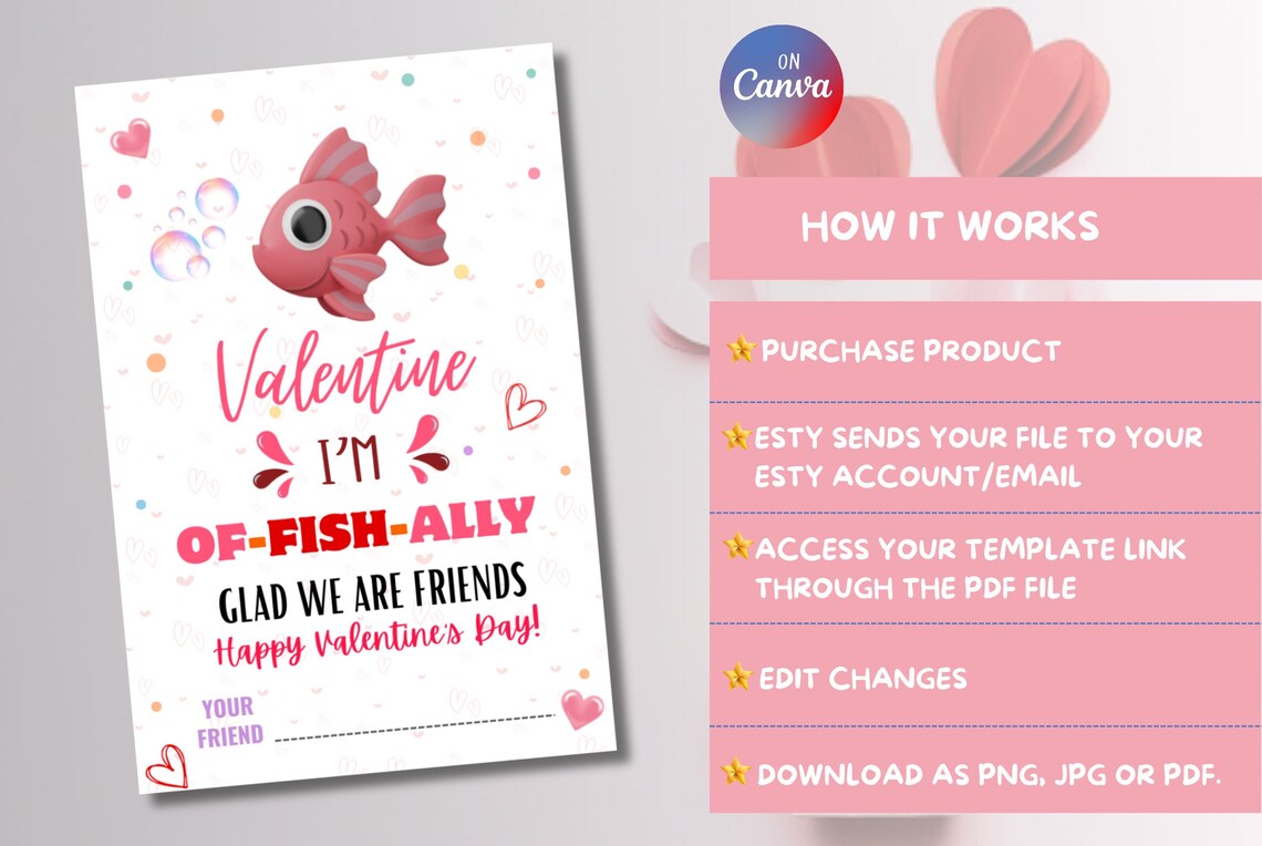 EDITABLE You Are O'fish'ally Awesome, Valentines Goldfish Gift Tags ...