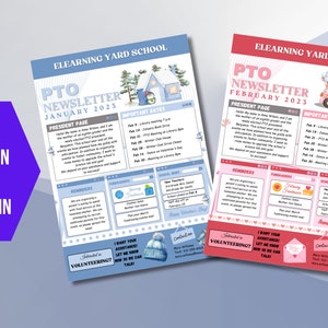 EDITABLE Monthly Newsletter Template Bundle, Classroom Printable ...