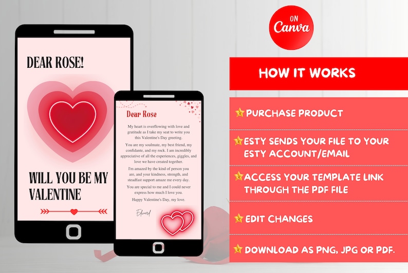 EDITABLE Valentines Day Animated Card Invite for Mobile Phone ...
