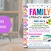 EDITABLE Family Literacy Night Flyer, PTO PTA Reading Book Sale School ...