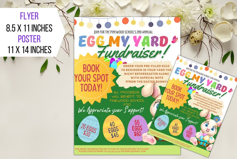 Egg My Yard Event Flyer Printable Editable Egg Event Easter - Etsy