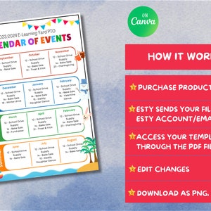 PRINTABLE Monthly PTO PTA Flyer Editable Handout, Volunteer Meeting ...