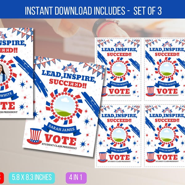 Class President Poster Ideas - Etsy