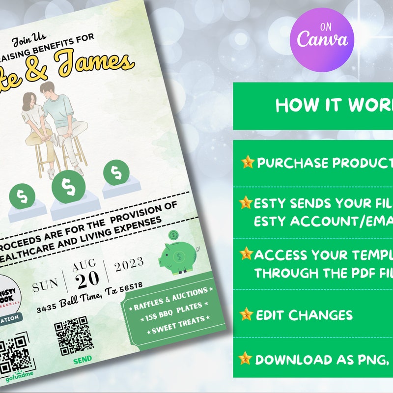 Medical Fundraiser Flyer - Etsy