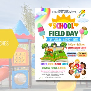 EDITABLE School Field Day Flyer, School Family Benefit Carnival ...