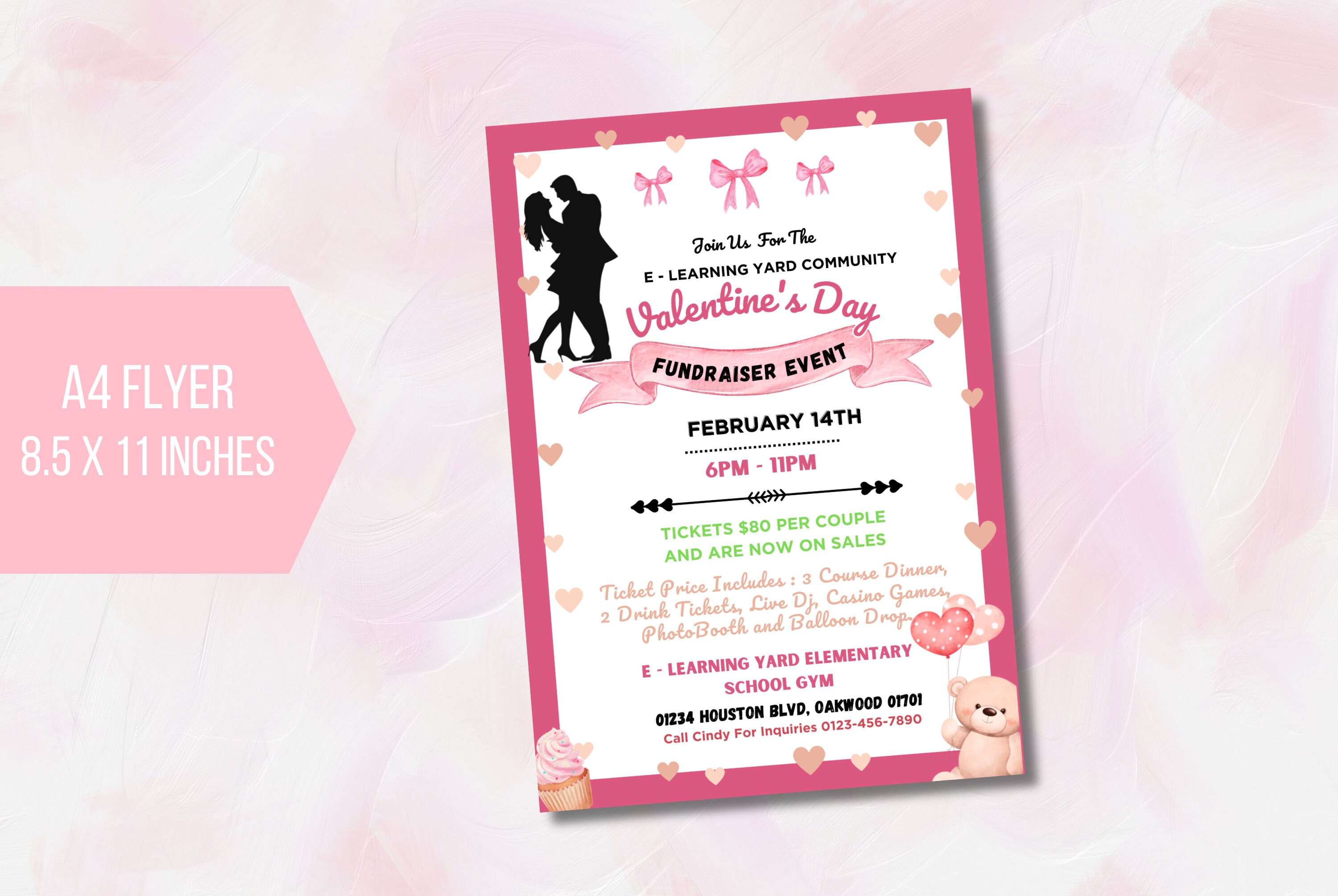 EDITABLE Valentines Day School Fundraiser Flyer Fundraiser - Etsy