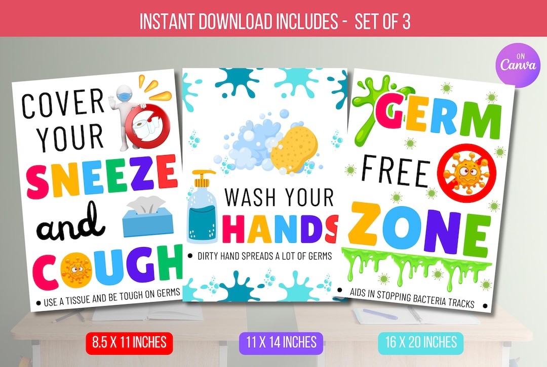 EDITABLE School Health Posters, School Wall Poster, Wall Art, Doctor ...