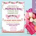 EDITABLE Mother's Day Flower Fundraiser Flyer, Printable Invite ...