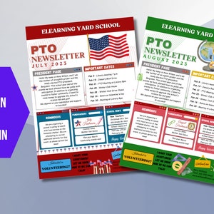 EDITABLE Monthly Newsletter Template Bundle, Classroom Printable ...