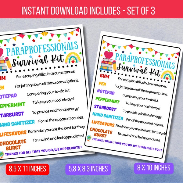 Staff Survival Kit - Etsy