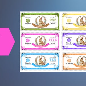 EDITABLE Easter Bunny Play Money, Easter Hunt Bunny Bucks, Printable ...