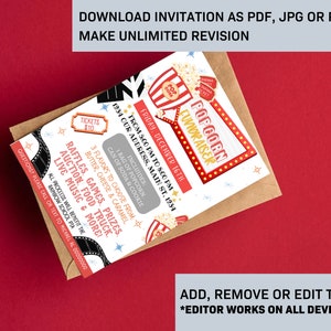 EDITABLE Popcorn Fundraiser Flyer Template, Non Profit Event Poster ...