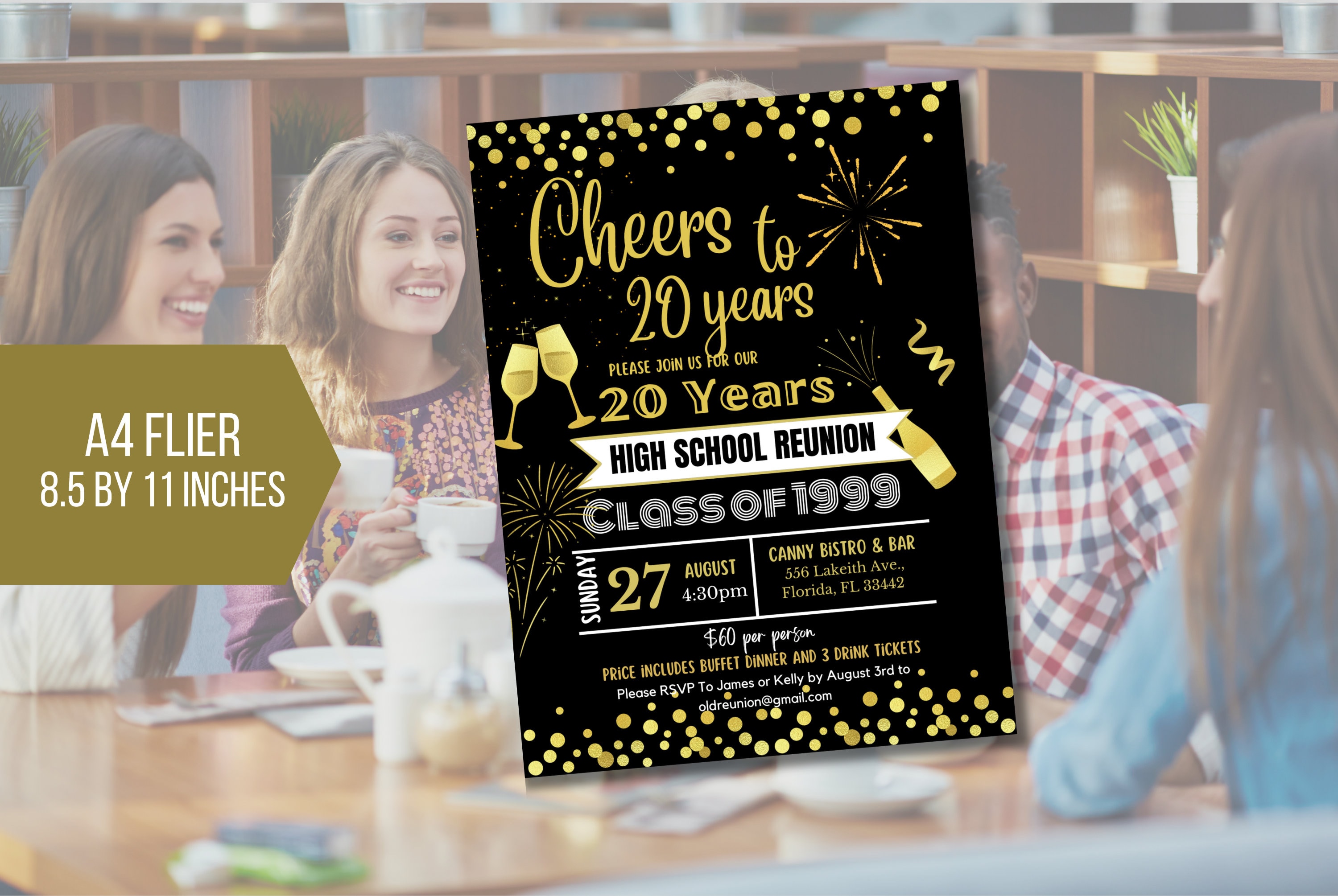 EDITABLE High School Reunion, Class Reunion Invitation, College Reunion ...