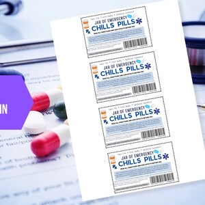 EDITABLE Chill Pill Label, Funny Gag Gift Professional Office Gift ...