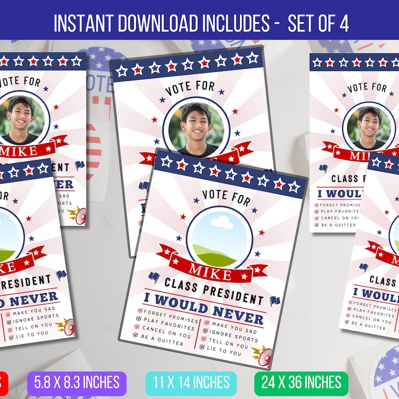 Class President Poster Ideas - Etsy