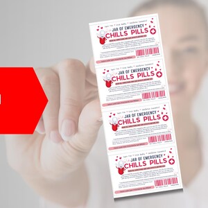 EDITABLE Chill Pill Label, Funny Gag Gift Professional Office Gift ...