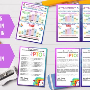 EDITABLE PTO Flyer Bundle, Printable School PTO Information Forms ...