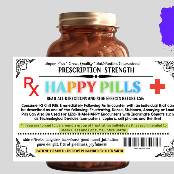 Happy Pills - Etsy