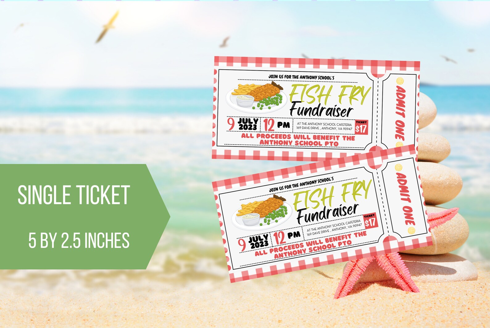 EDITABLE Fish Fry Fundraiser Flyer, Fish Fry Fundraiser Invitation, PTO ...