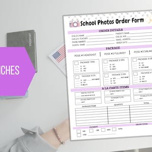 EDITABLE School Photos Form Flyer, School Photography Studio, Kids ...