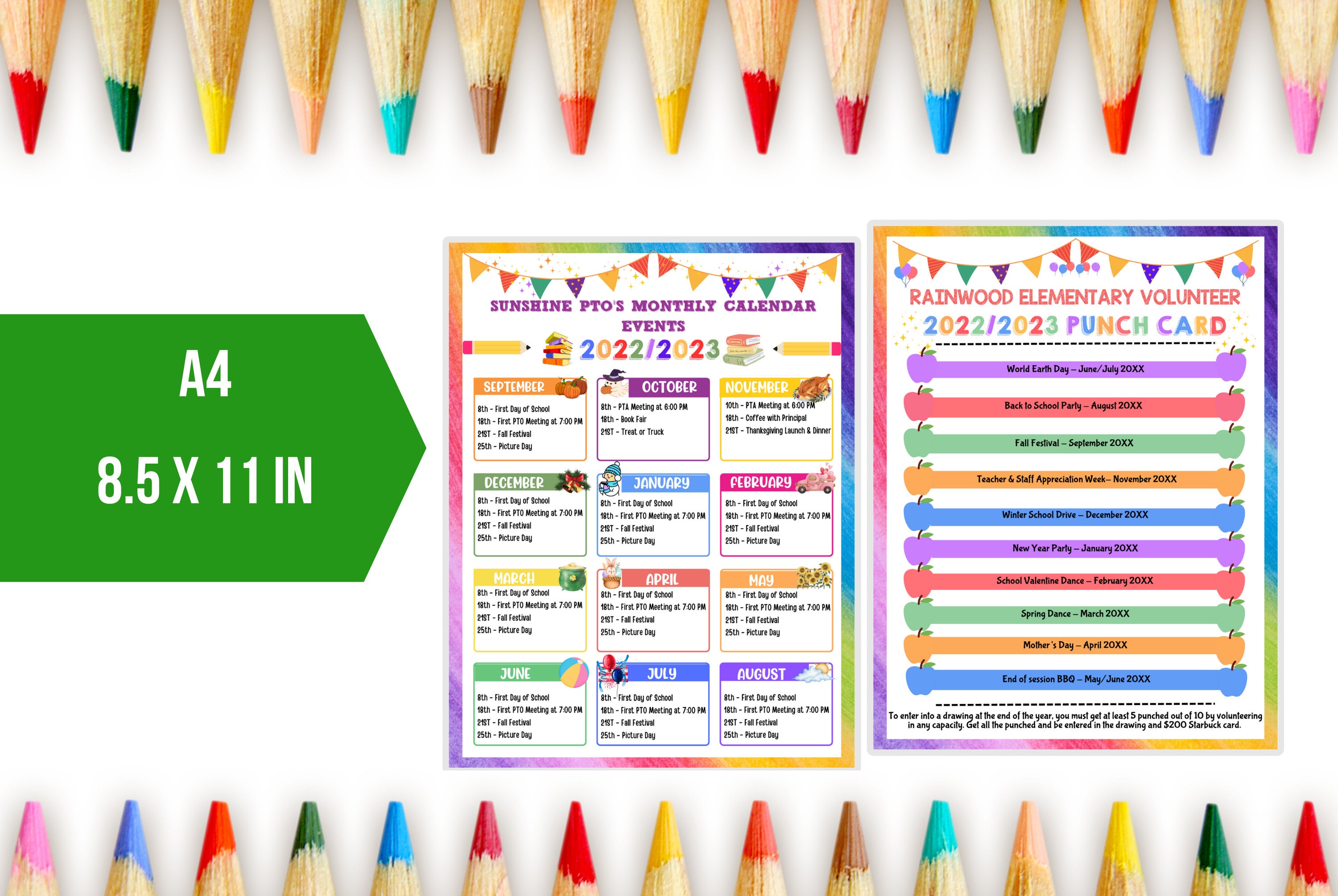 Editable PTO Flyer Bundle Printable School PTO Information - Etsy