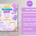 EDITABLE School Pajama Day Flyer, School Spirit Party, School ...