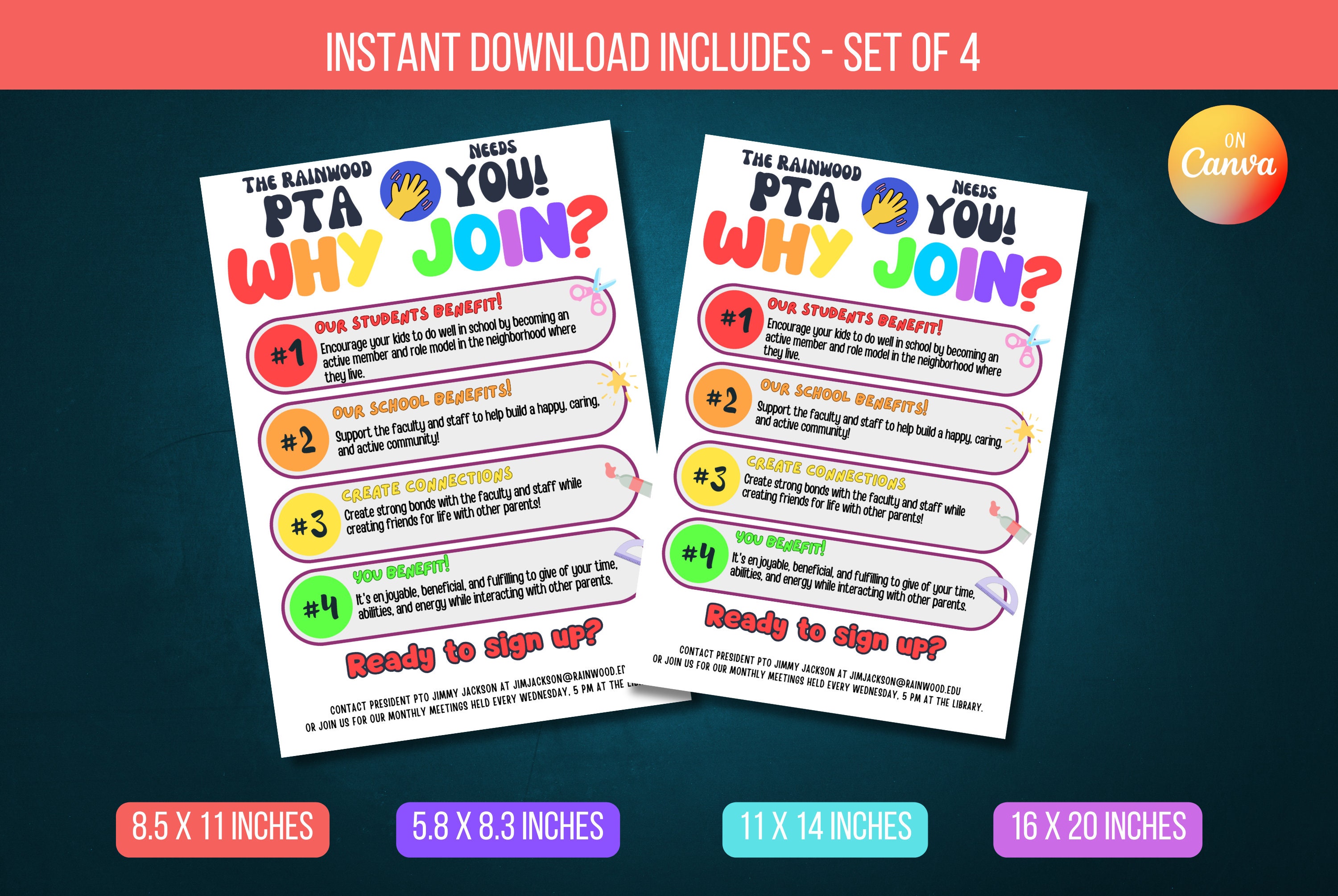 EDITABLE Why Join the PTA, Pto Pta Recruitment Flyer, Why Join the Pta Flyer, PTA Newsletter ...