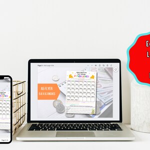 EDITABLE Cash Calendar Fundraiser Flyer Template, School Non-profit ...