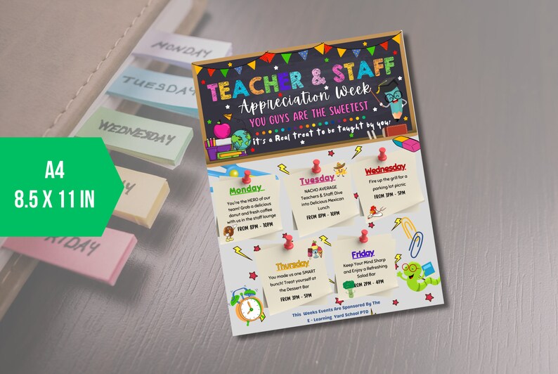 EDITABLE Teacher and Staff Appreciation Invitation, Editable School ...
