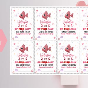 EDITABLE You Are O'fish'ally Awesome, Valentines Goldfish Gift Tags ...
