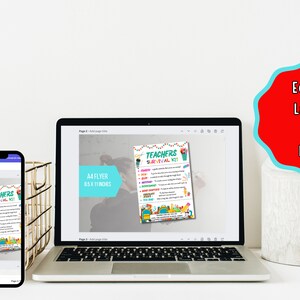 EDITABLE Teacher Survival Kit Template, Teacher Thank You Gift ...