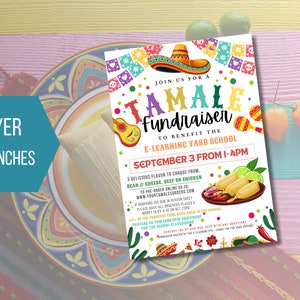 EDITABLE Tamale Fundraiser, Mexican Food Dinner Night Event, PTO PTA ...