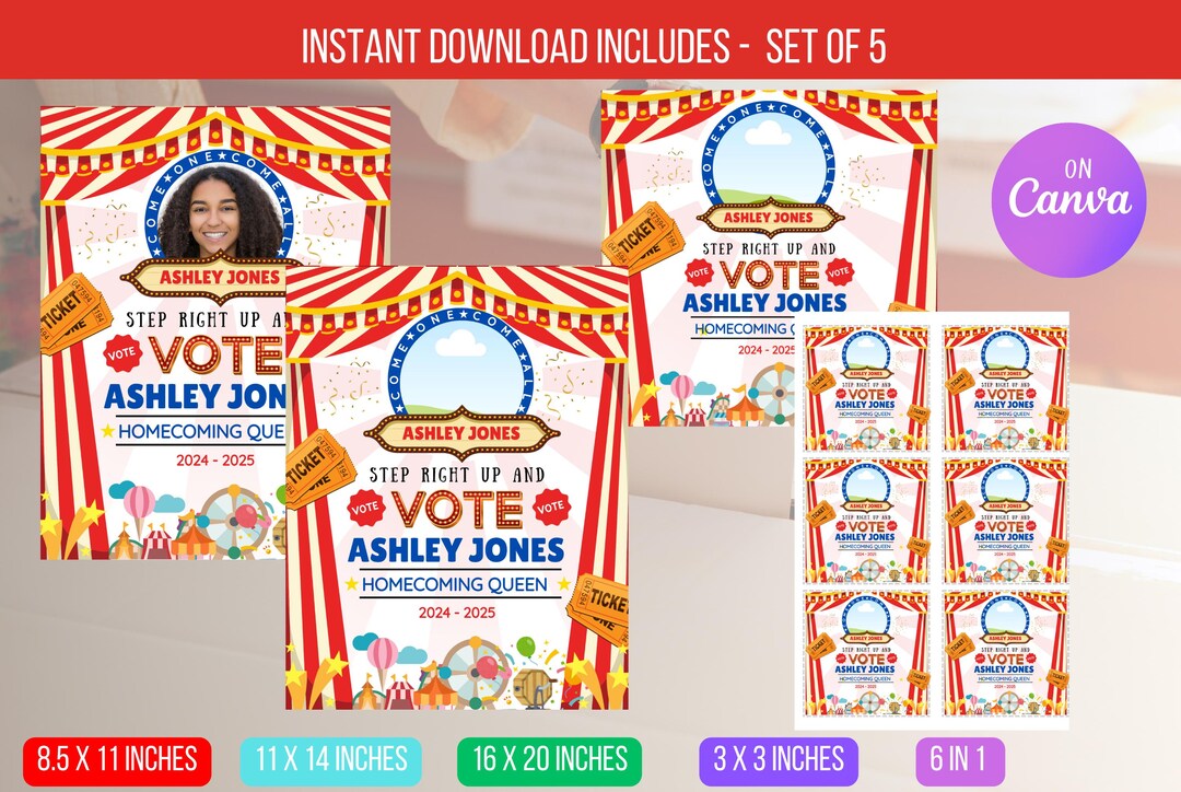 EDITABLE Presidential Campaign Poster, Smartie Student Poster, Class ...