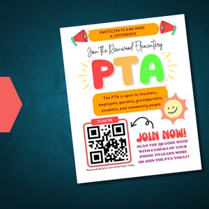 EDITABLE Join PTA, Pto Pta Recruitment Flyer, Did You Know the Pto Pta ...
