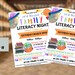Editable Family Literacy Night Flyer, PTO PTA Reading Book Sale School ...