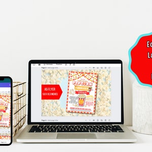 EDITABLE Popcorn Fundraiser Flyer Template, Non Profit Event Poster ...