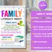 EDITABLE Family Literacy Night Flyer, PTO PTA Reading Book Sale School ...