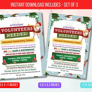 EDITABLE Volunteer Recruitment Flyer, Volunteers Needed Flyer Template ...