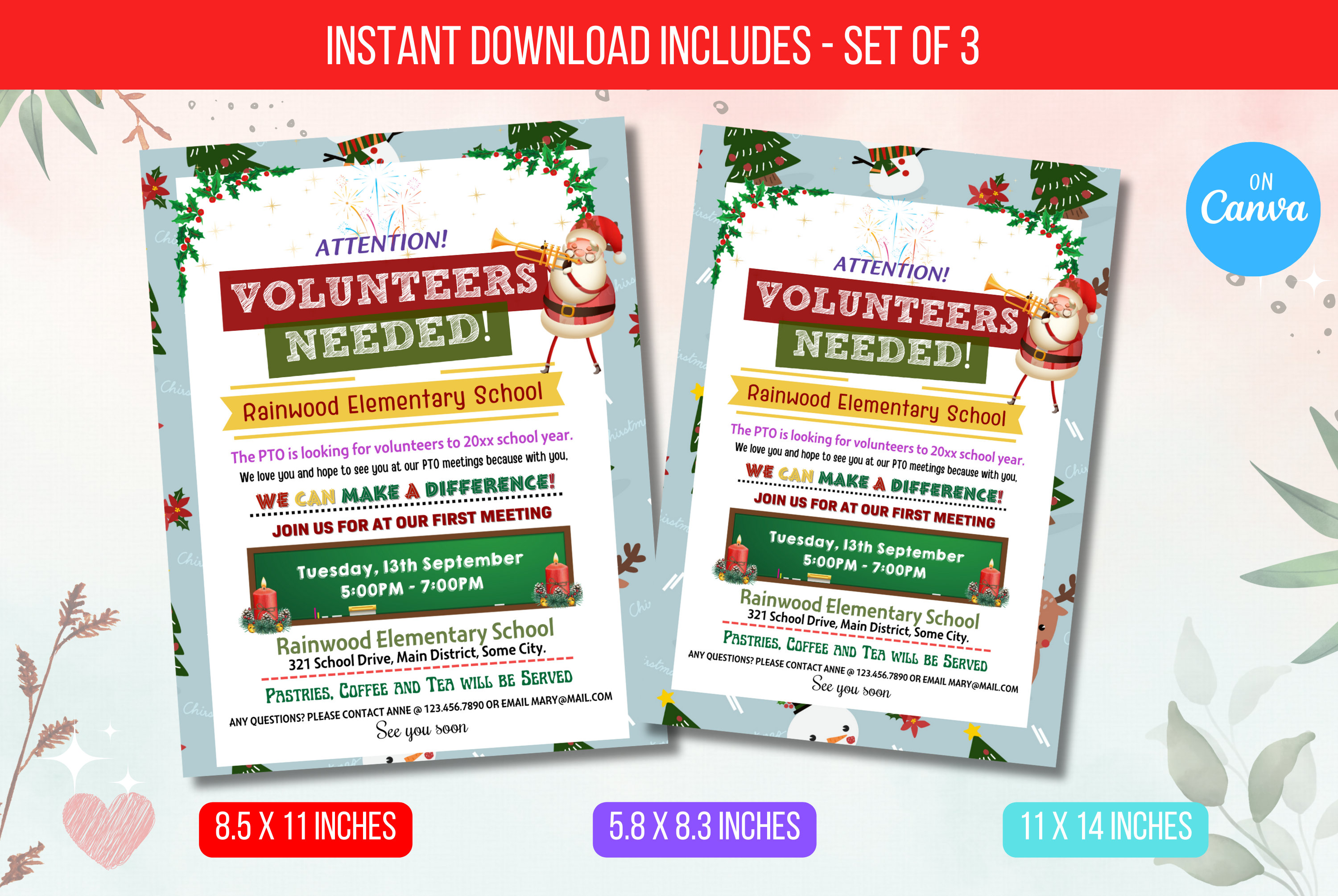 EDITABLE Volunteer Recruitment Flyer, Volunteers Needed Flyer Template ...